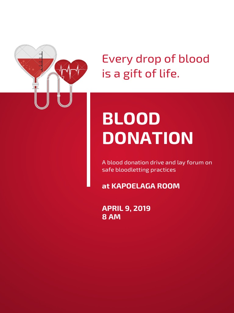 Every Drop of Blood Is A Gift of Life | PDF