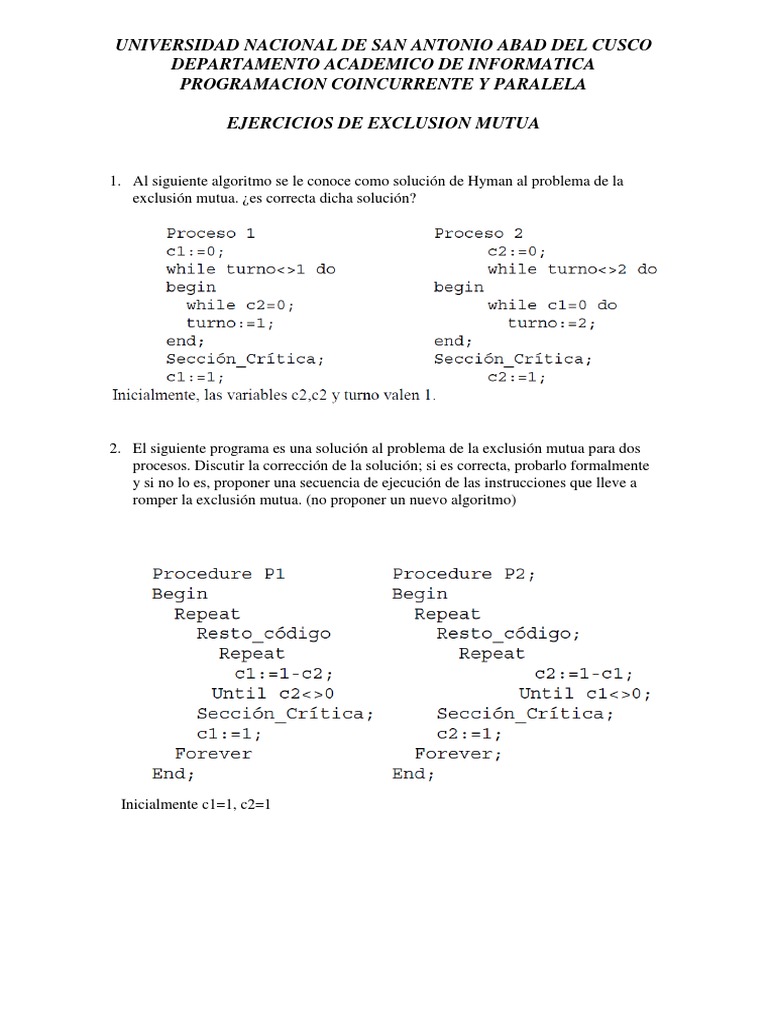 Ejercicios Primera Parte | PDF | Algoritmos | Ciencias de la Computación