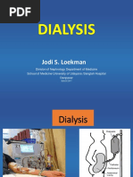 Dialysis Notes 1 | PDF | Dialysis | Hemodialysis