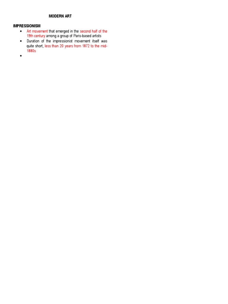 Modern Art | PDF