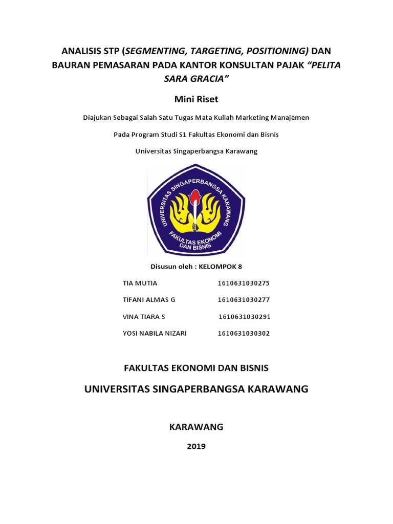 Mini Riset Marketing | PDF