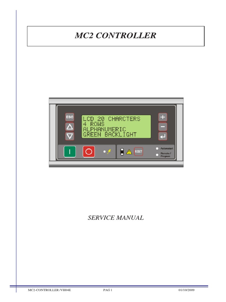 MC2 Controller Service Manual | PDF | Parâmetro (programação de ...