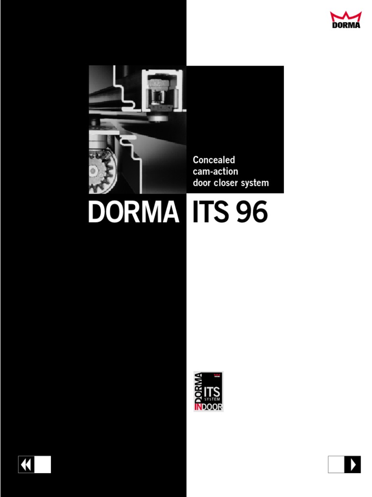 Brochure DORMA ITS96 Concealed Door Closer | PDF | Door | Iso 9000