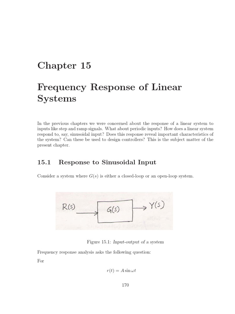 Linear Systems Frequency Response Analysis | PDF | Decibel | Control Theory
