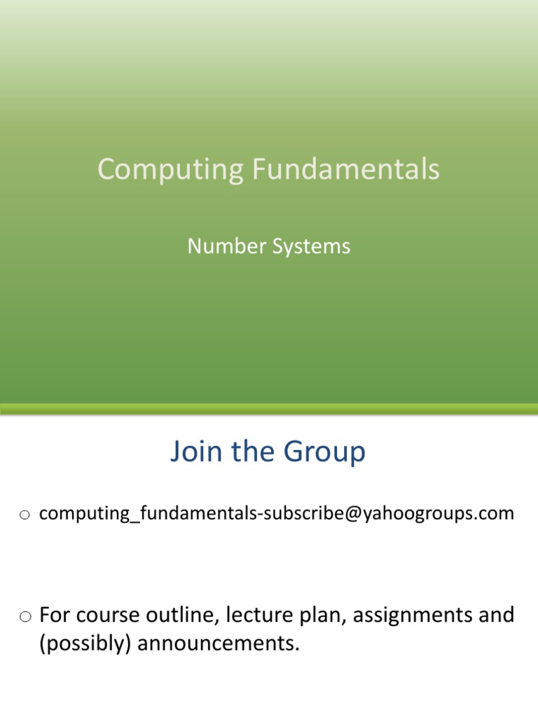 Number Systems | PDF | Decimal | Mathematical Notation