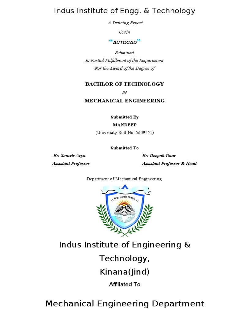 Autocad Full Report PDF | PDF | Menu (Computing) | Computer Aided Design