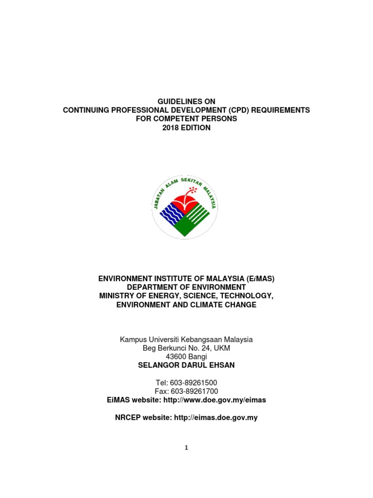 CPD Hours Guideline 2018 | PDF | Sewage Treatment | Postgraduate Education