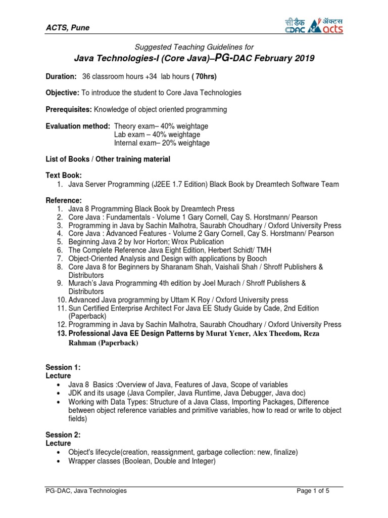 Core Java | PDF | Class (Computer Programming) | Java (Programming ...