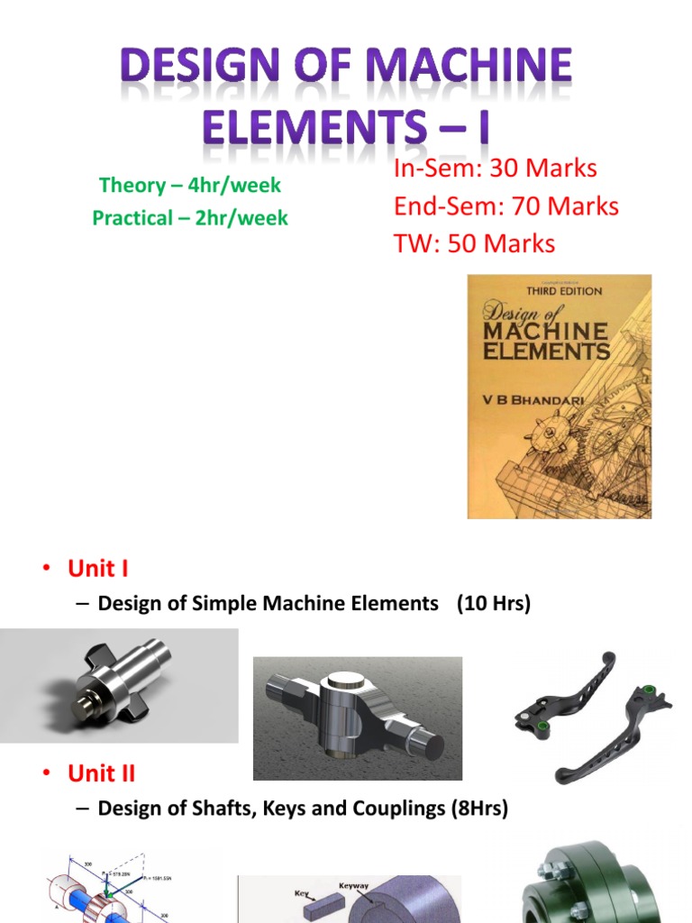 In-Sem: 30 Marks End-Sem: 70 Marks TW: 50 Marks: Theory - 4hr/week ...