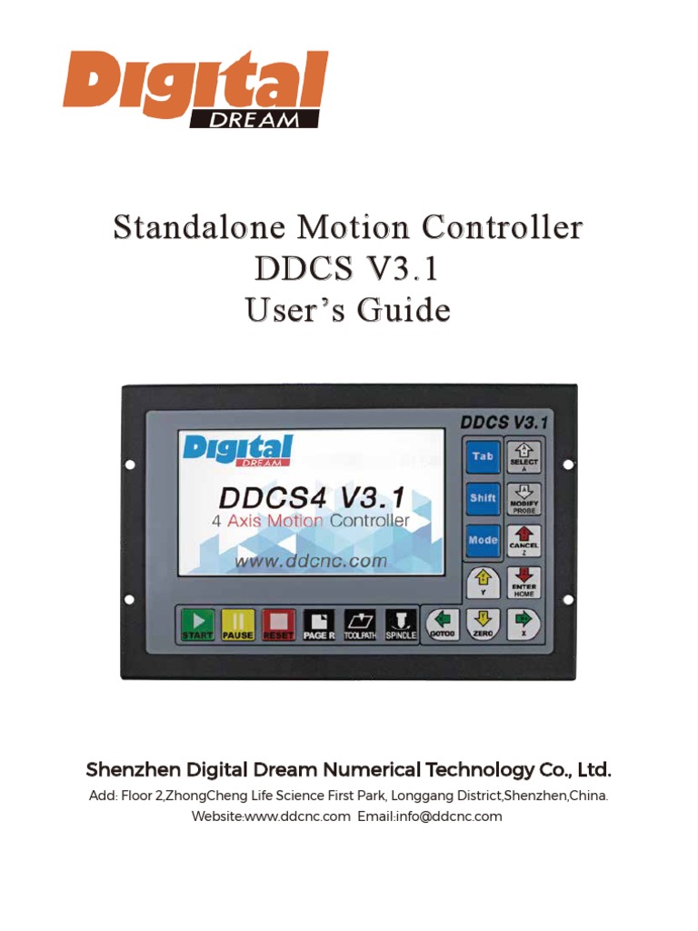 Standalone Motion Controller DDCS V3.1 User's Guide: Shenzhen Digital ...