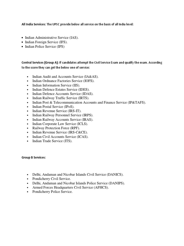 All India Services | PDF