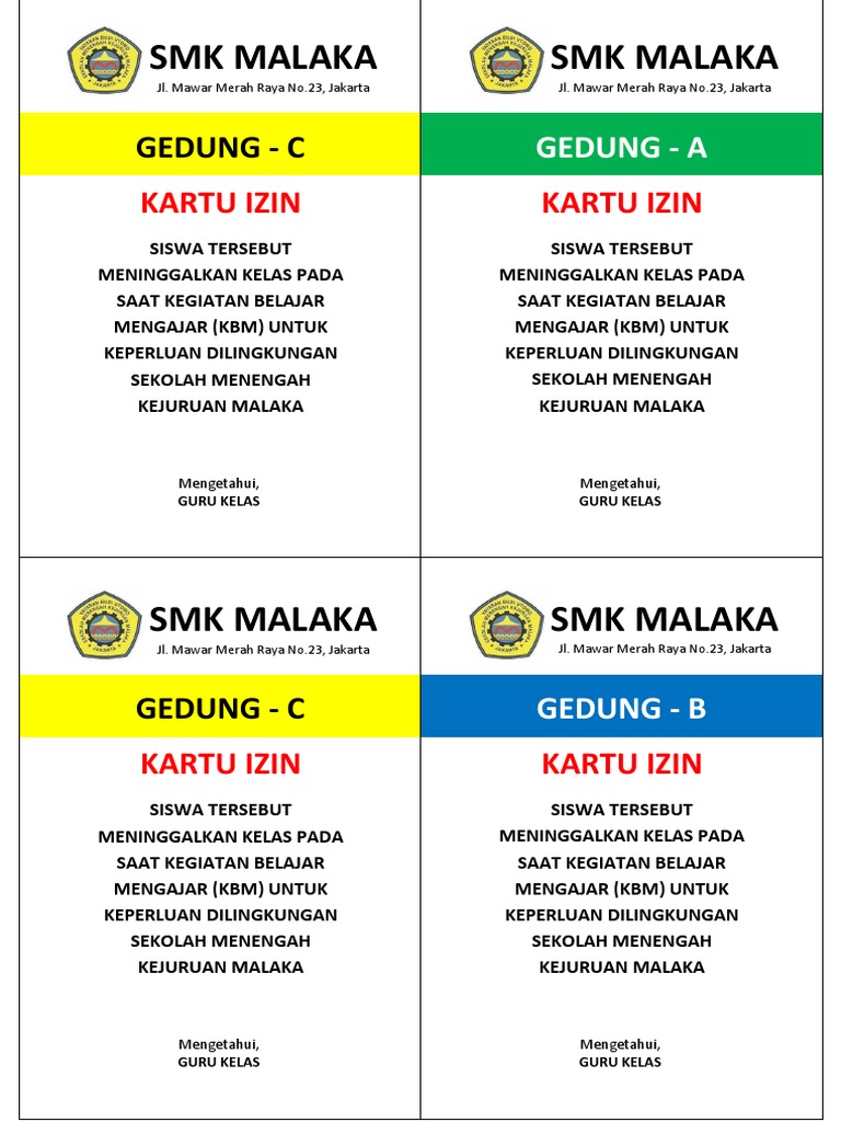 SMK Malaka SMK Malaka: Gedung - C | PDF