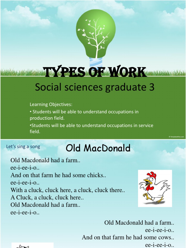 Types of Work-Occupation | PDF