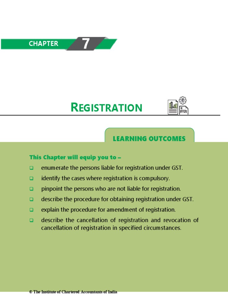 Registration Requirements and Procedures under the GST Act: An Overview ...