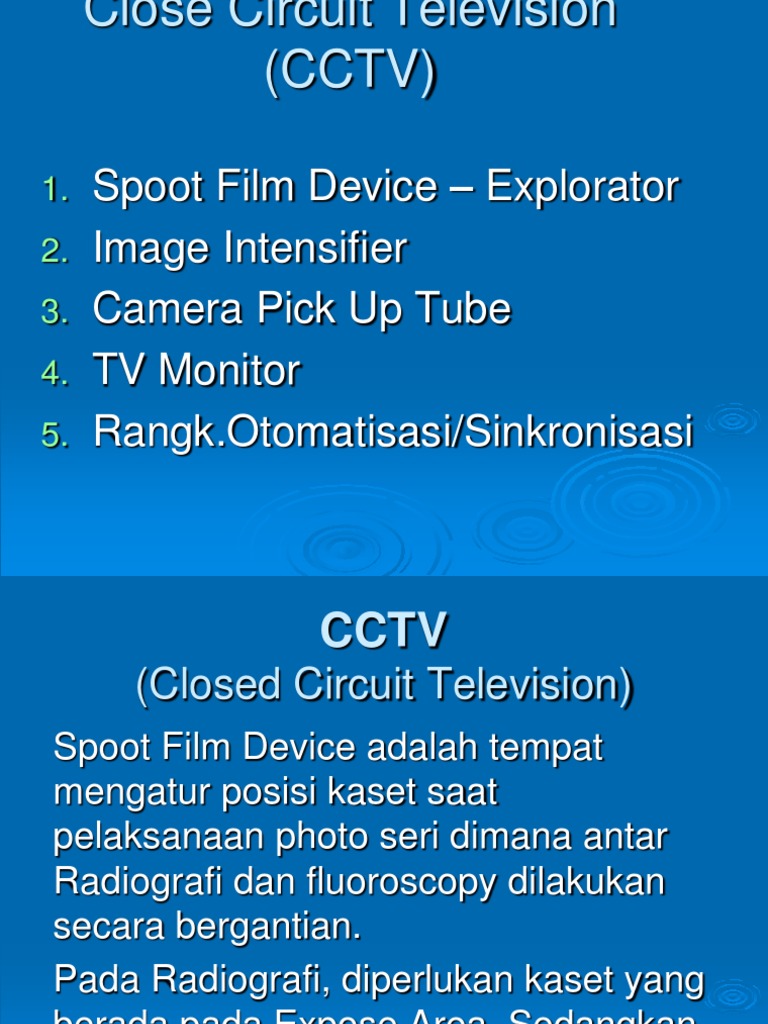 Panduan Teknis CCTV Medis | PDF