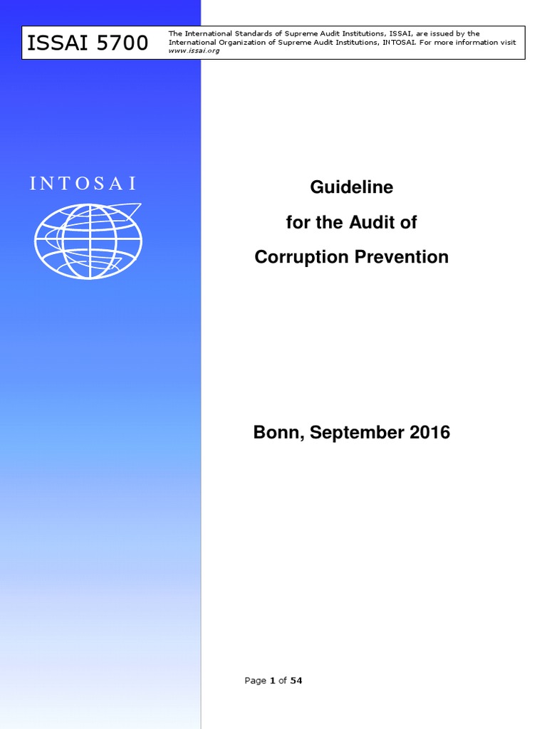 ISSAI 5700: Intosai | PDF | Political Corruption | Governance