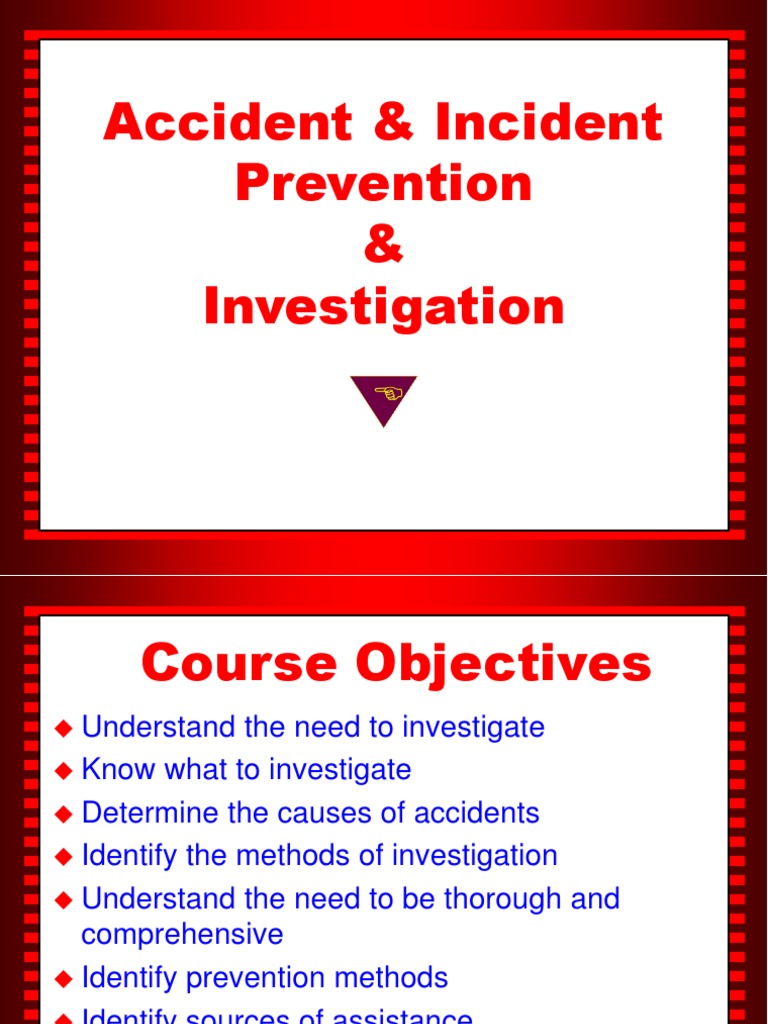 Accident & Incident Prevention & Investigation | PDF | Causality ...