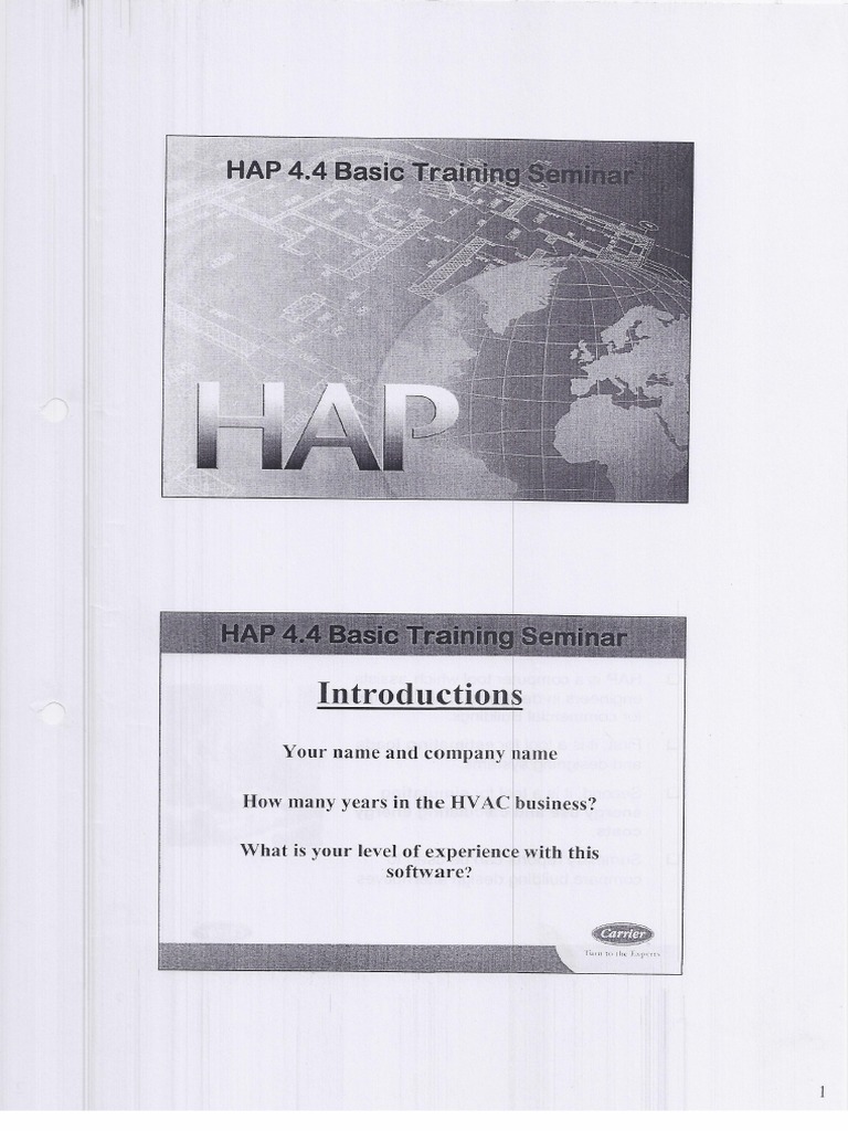 HAP - Hourly Analysis Program Tutorial