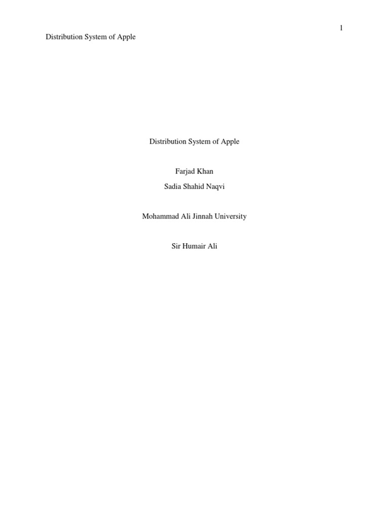 Apple Distribution Strategy Overview | PDF | Retail | Apple Inc.