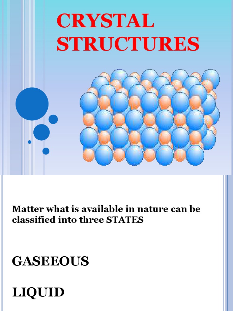 1 PDF | Download Free PDF | Crystal Structure | Condensed Matter Physics