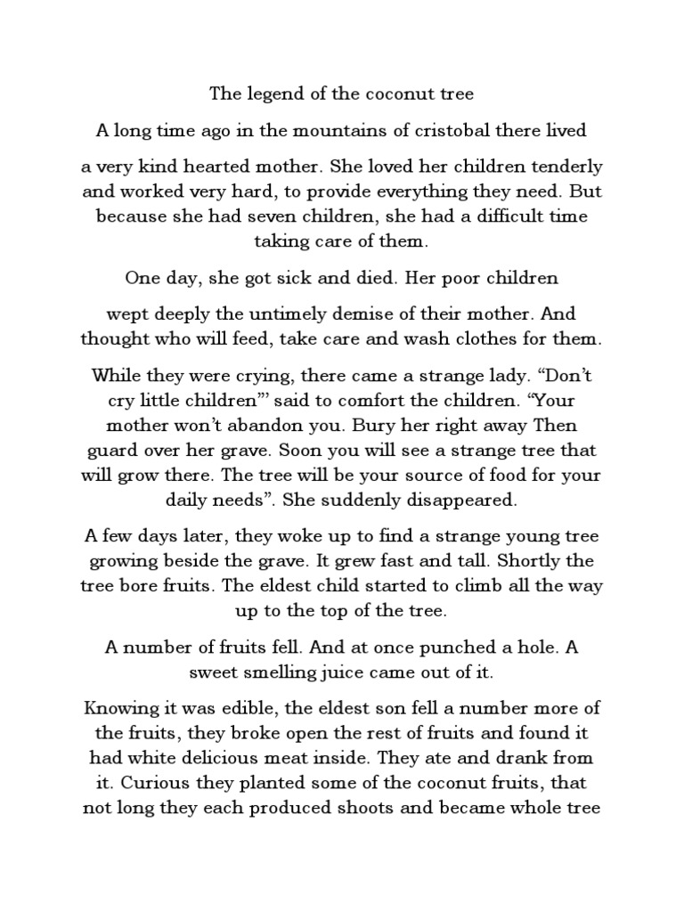 Legend of The Coconut | PDF