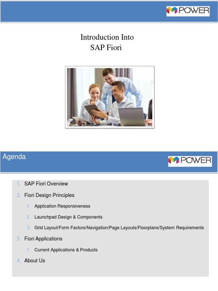 Fiori Introduction | PDF | Web Application | Mobile App
