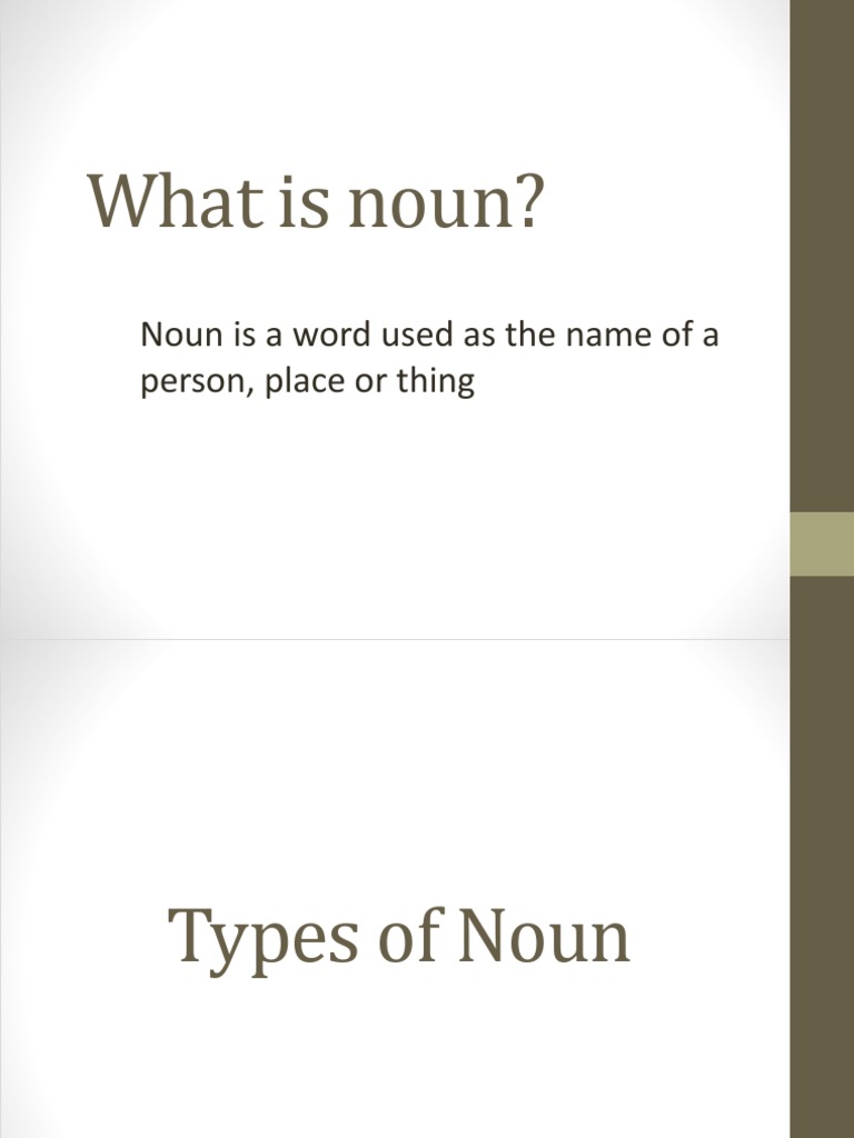 Types and Functions of Noun PDF | Download Free PDF | Object (Grammar ...