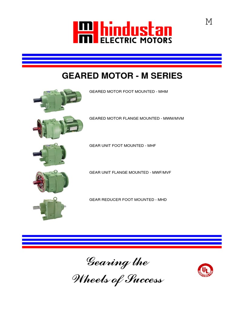 Hind Geared Motor PDF | PDF | Gear | Horsepower