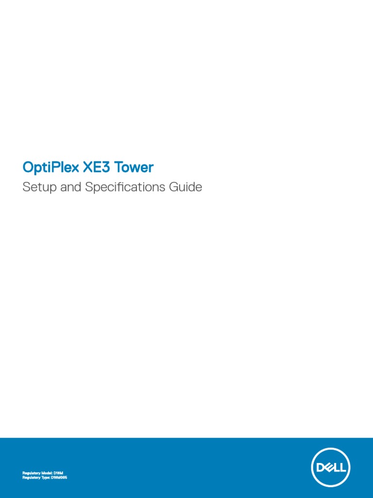 Optiplex Xe3 Specifications en Us | PDF | Hdmi | Booting