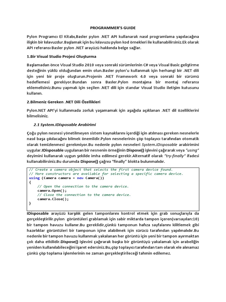 Programmer's Guide | PDF