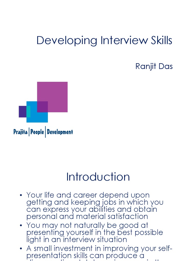 Developing Interview Skills | PDF | Motivation | Motivational
