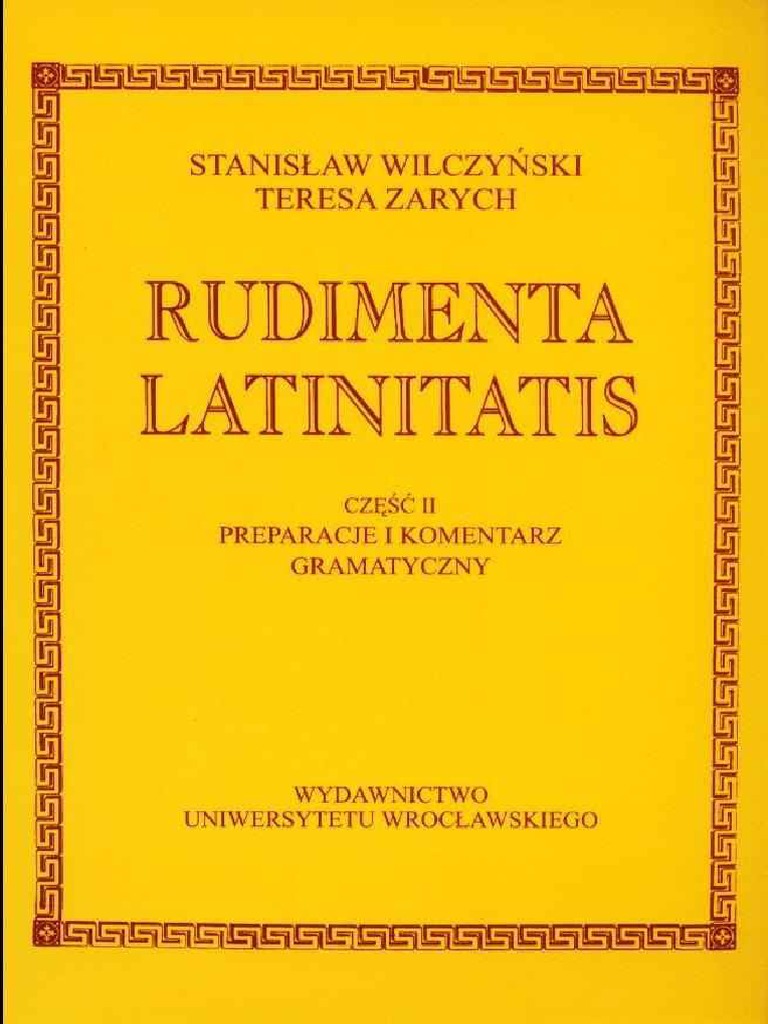 Rudimenta Latinitatis | PDF