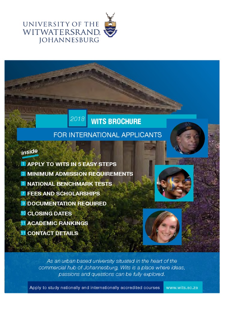 Wits Brochure: For International Applicants | PDF | Travel Visa ...