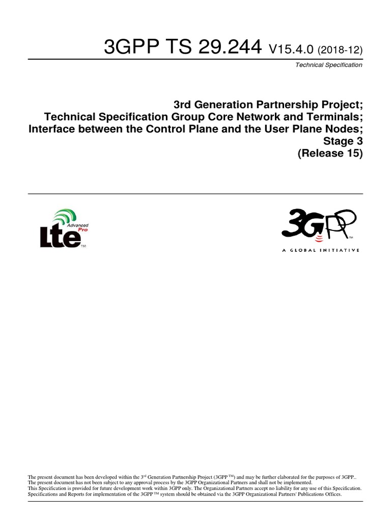 PFCP 3GPP Spec | PDF | 3 Gpp | Internet Protocols
