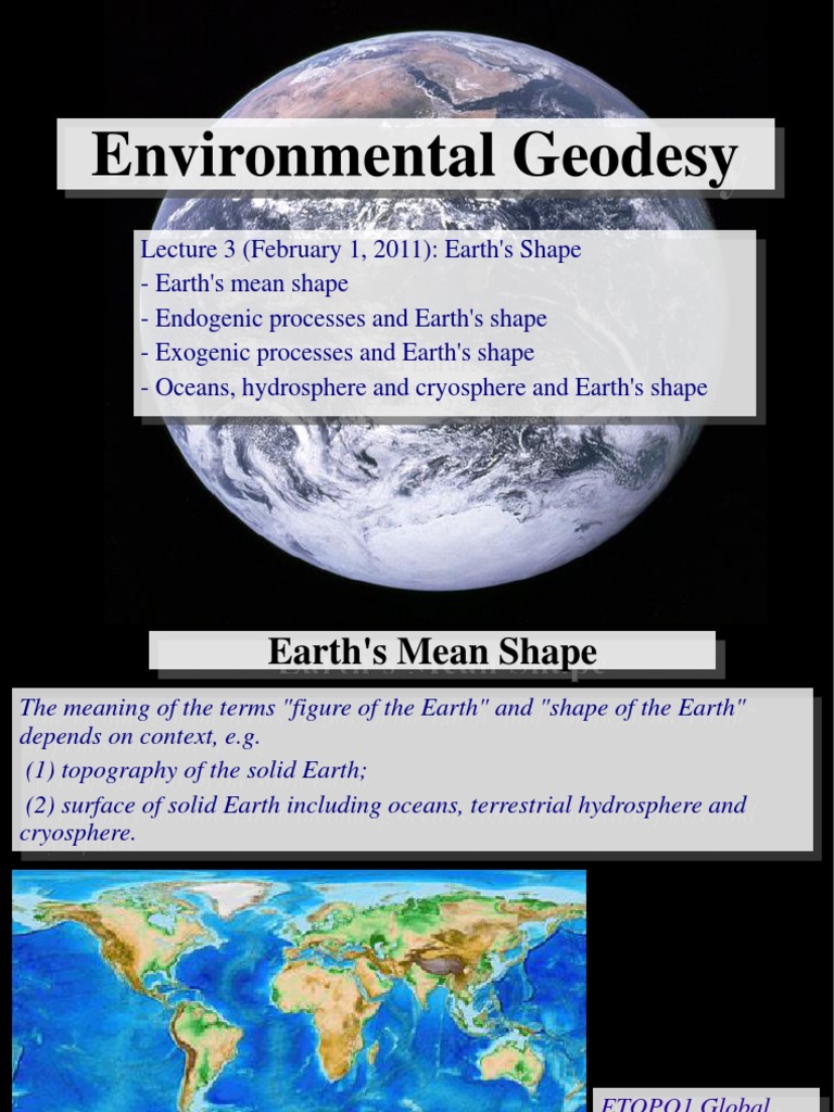 Lecture03 20110201 | PDF | Geodesy | Earth