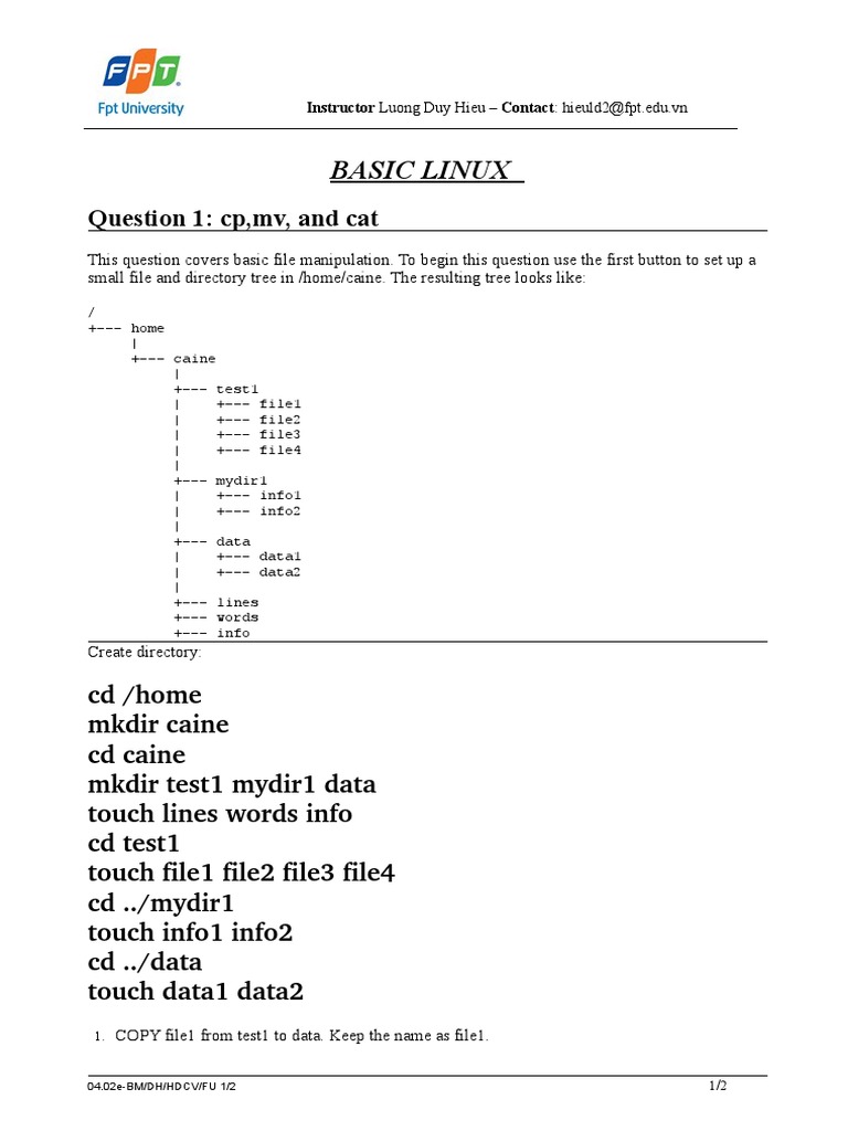 Basic Linux1 | PDF | Computer Data | Computer Data Storage