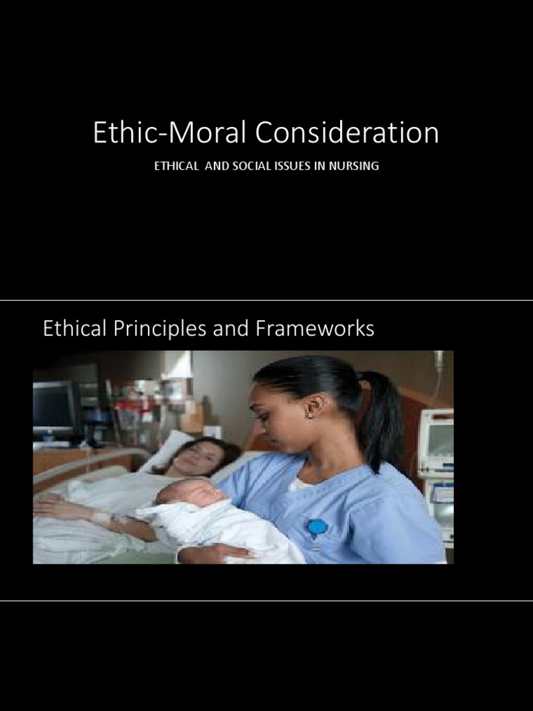 Ethic Moral Consideration | PDF