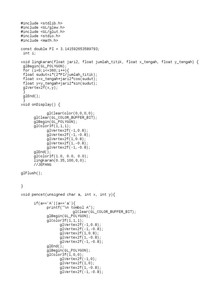 Bendera GG openGL | PDF | Computer Programming | Software Engineering