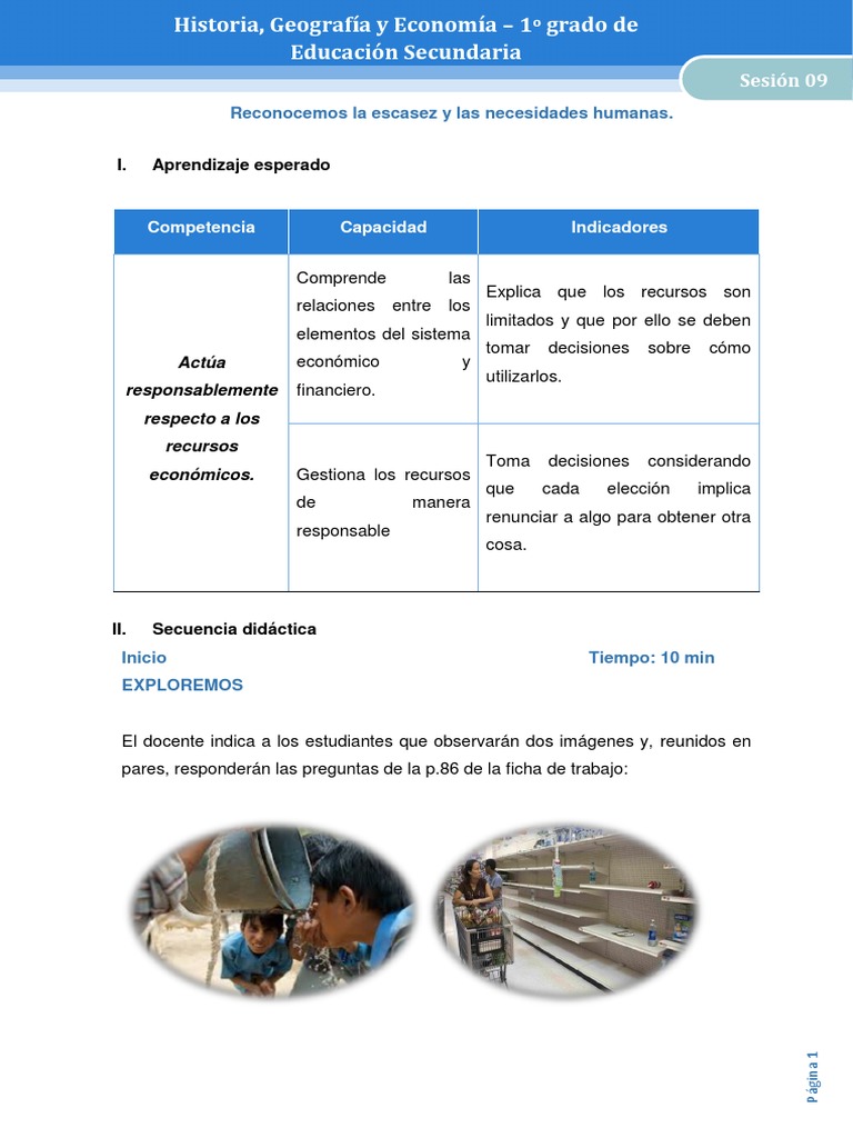 RP Hge1 Sesion 09 | PDF | Maestros | Aprendizaje