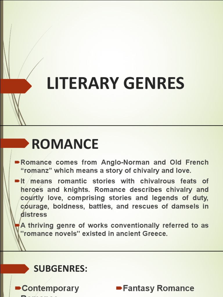 Romance PDF | PDF | Chivalric Romance | Thriller (Genre)