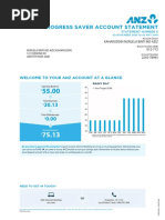 ANZ Bank Statement | PDF | Online Banking | Banks & Banking