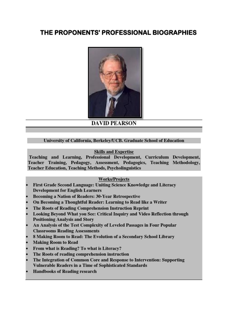 Proponents of Reading Models | PDF | Educational Psychology | Psychology