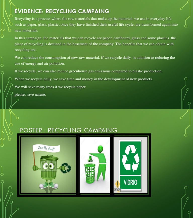 Evidence Recycling Campaing | PDF