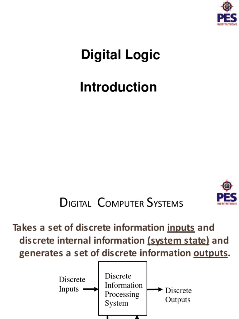 Unit1 Topic1 Digital Logic Introduction | PDF | Digital Electronics | Numbers