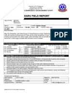 Form 1 HEARS Field Report | PDF | Patient | Health Care