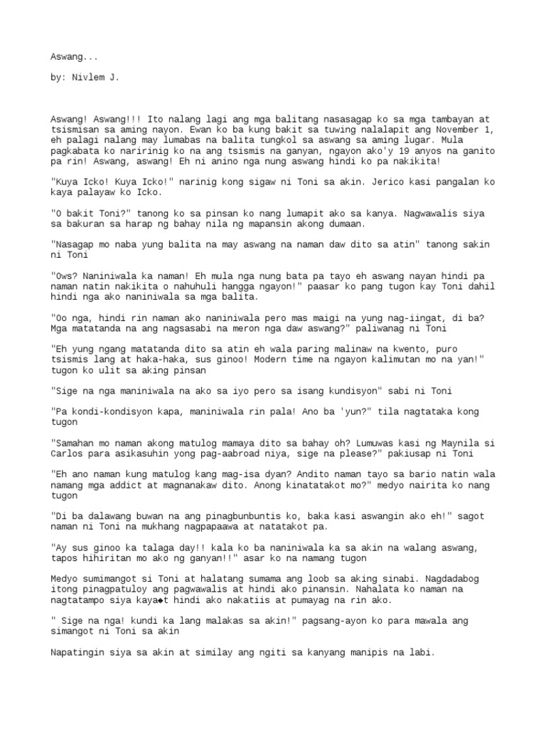 Aswang | PDF