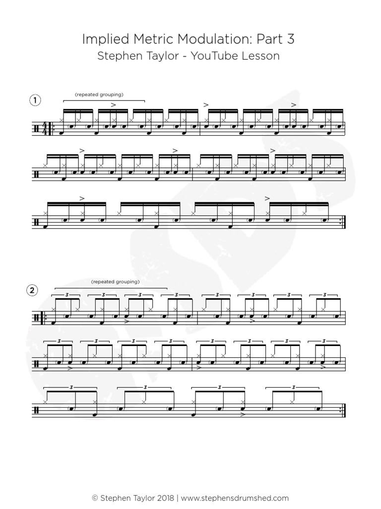 Implied Metric Modulation - Part 3 | PDF