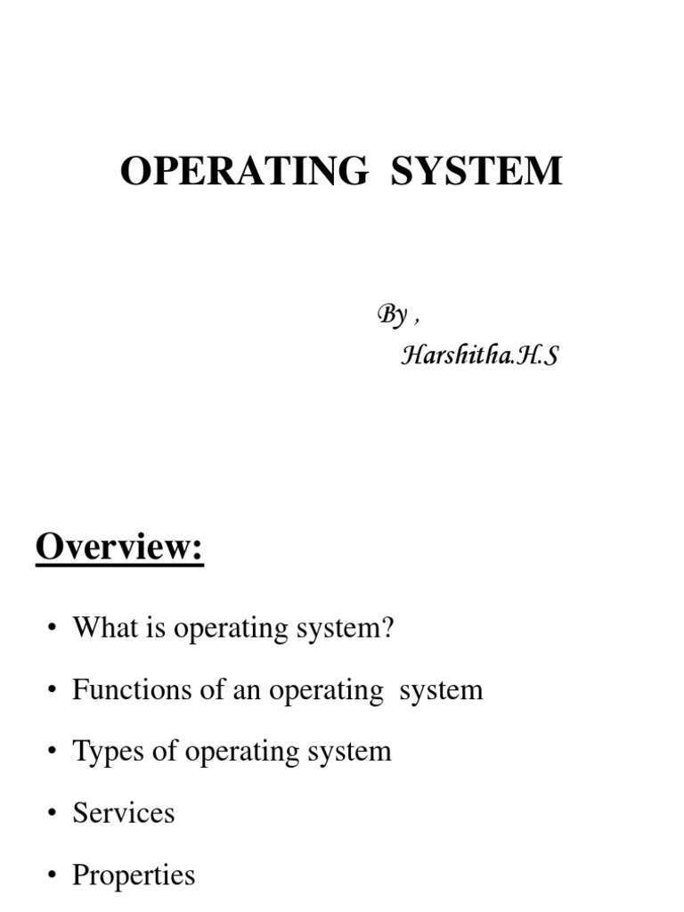 Operating System - Demo | PDF | Thread (Computing) | Operating System