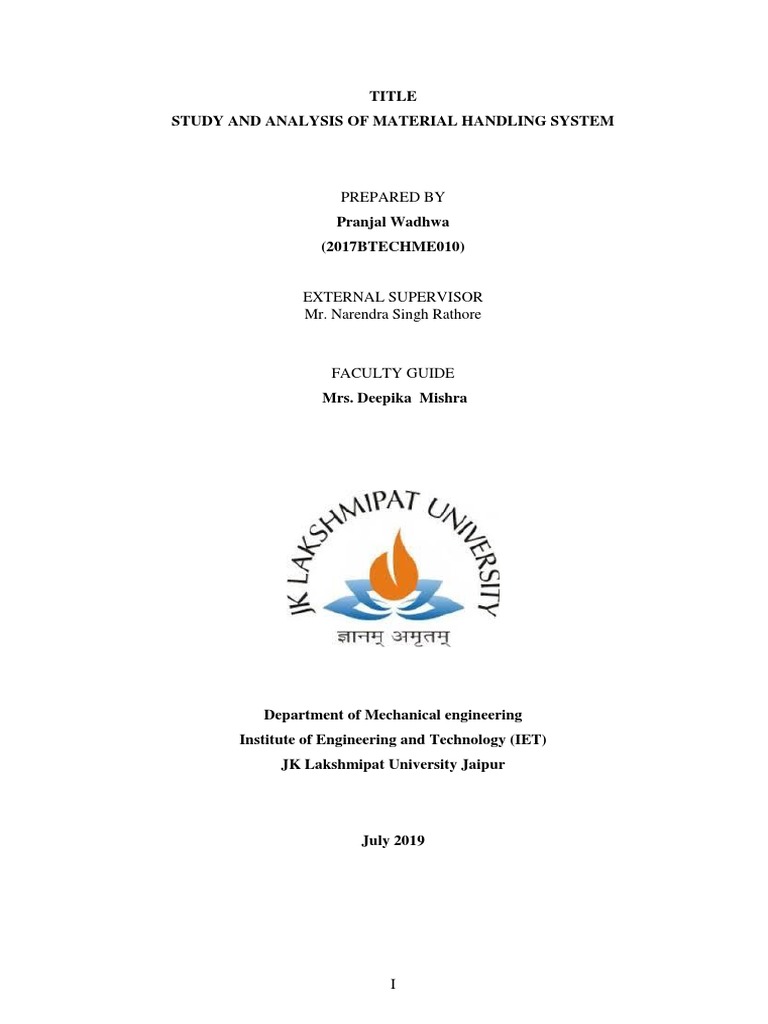 End Term Report PS-1 Copy 1 | PDF | Bearing (Mechanical) | Engineering