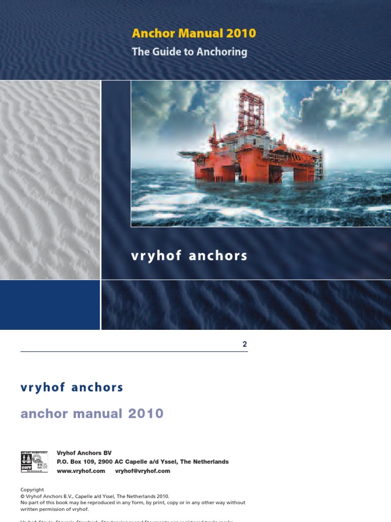 Guide For Anchor Handling | PDF | Anchor | Deep Foundation